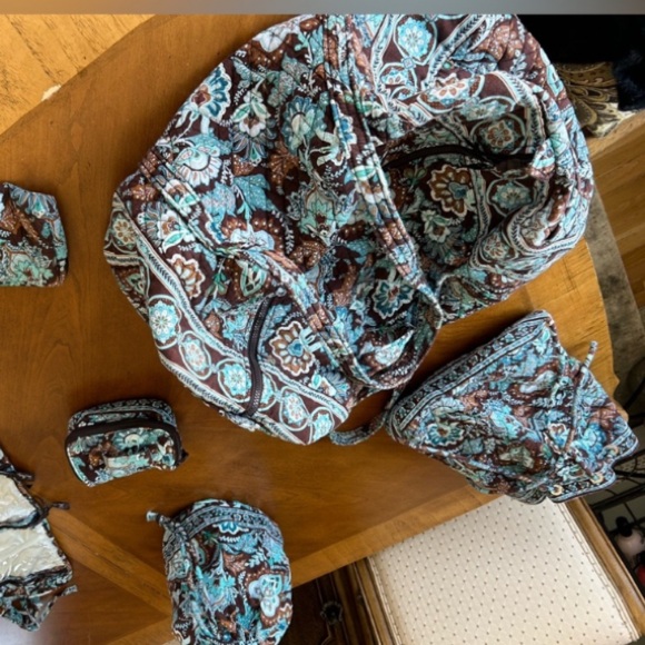 Vera Bradley | Bags | Vera Bradley Set Of 4 Items Java Blue | Poshmark